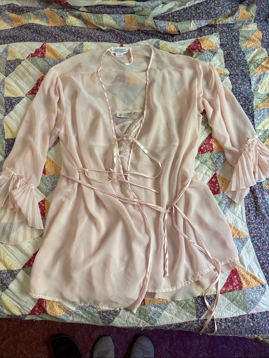 Seductivewear | Intimates & Sleepwear | Sheer Wrap Robe In Light Blush ...
